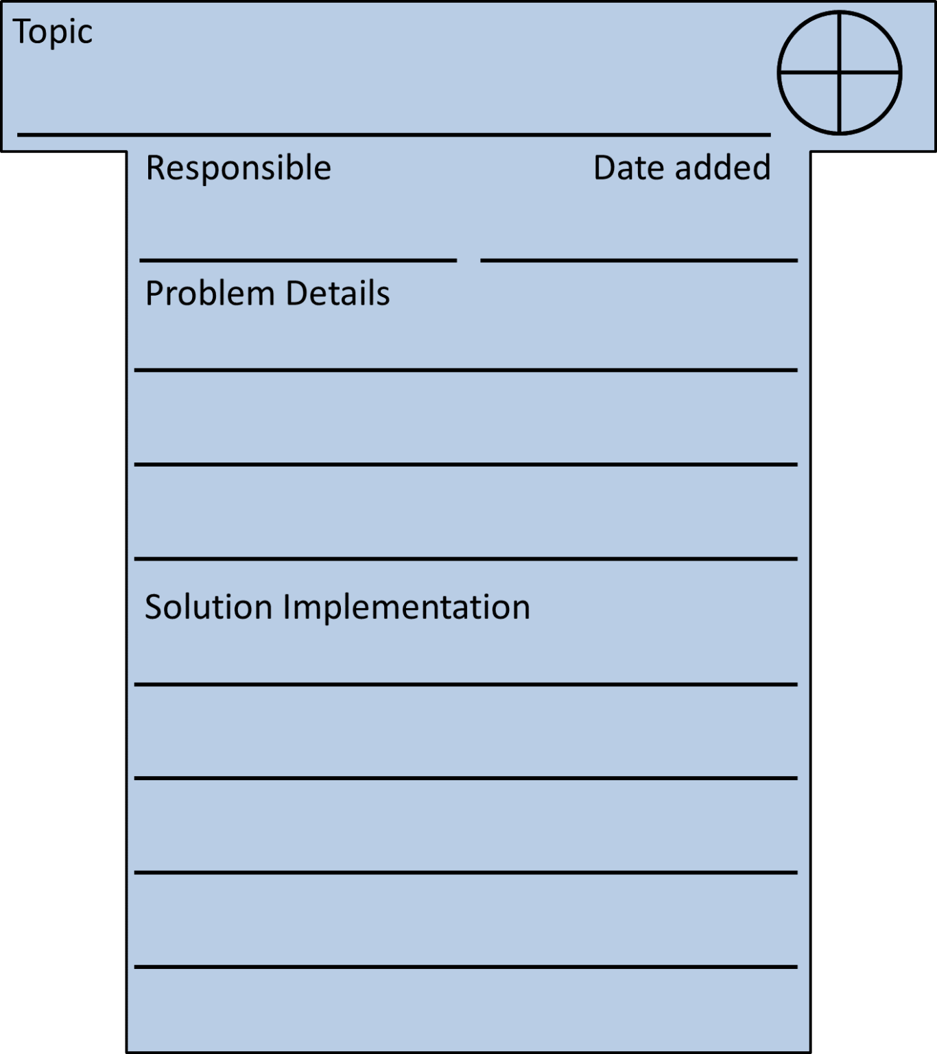 T-Card Example – AllAboutLean.com